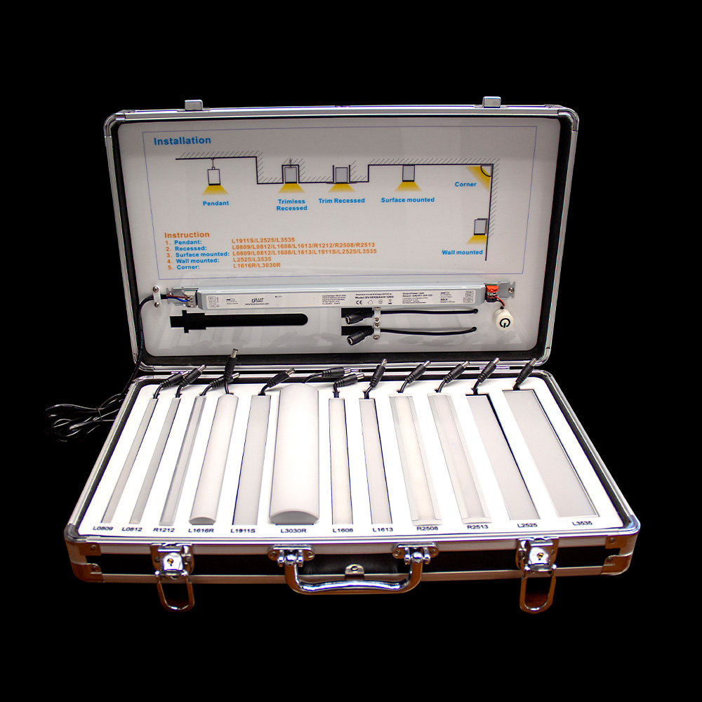 BlueVision Linear Profile Demo Box, Demo Case