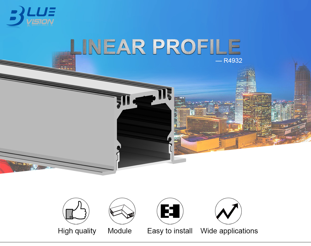 R4932 LED Channel Profile_LED Aluminum Profile_BlueVision LED