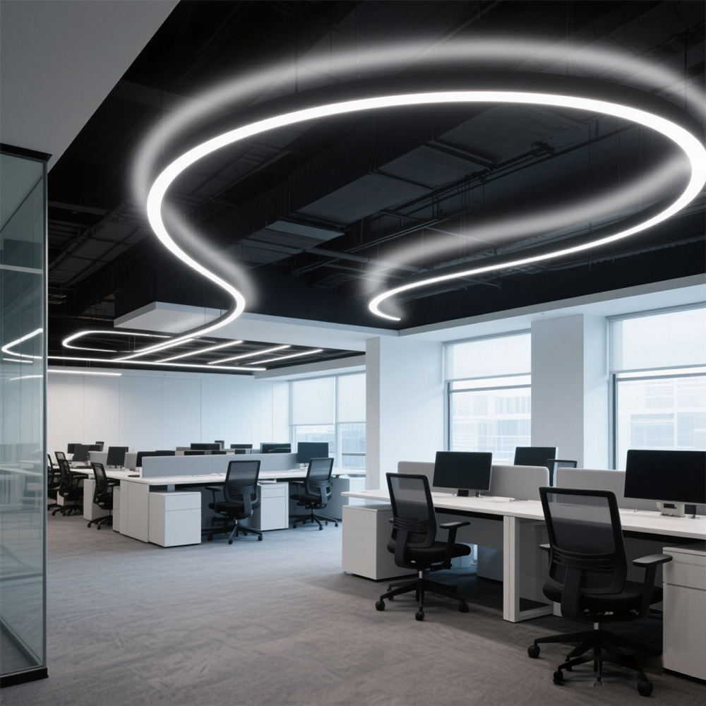 W60mm×H100mm C60100 up and down LED Curved Linear Light_LED Arc-shaped ...