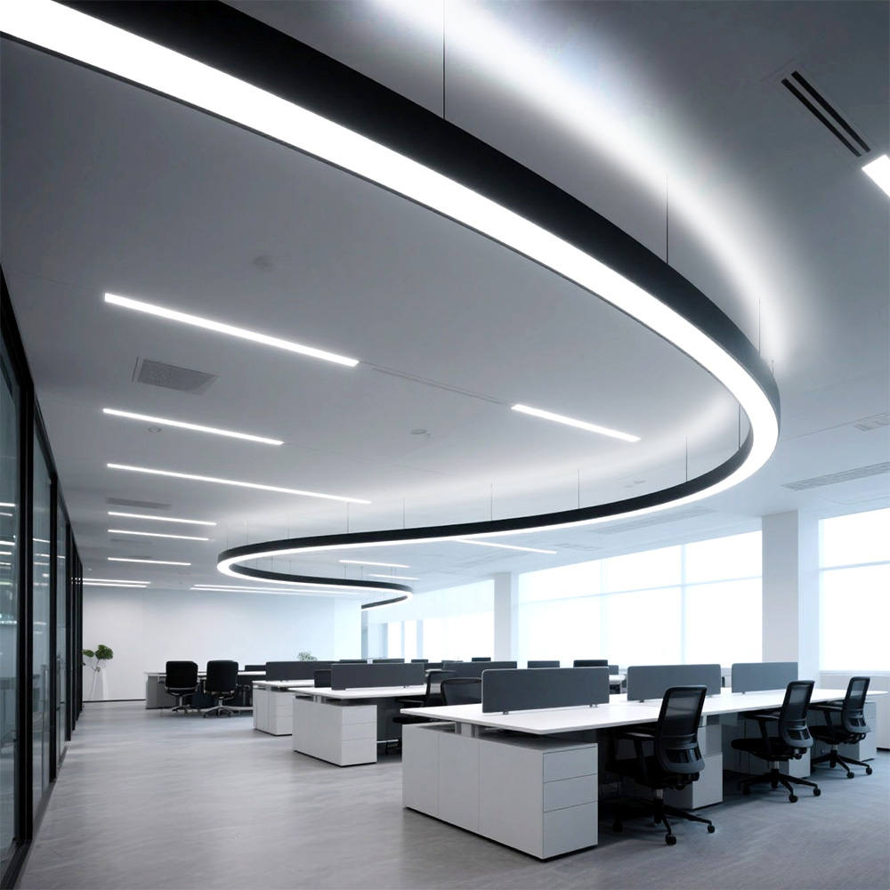 W100mm×H100mm C100100 up and down LED Curved Linear Light,LED Arc ...