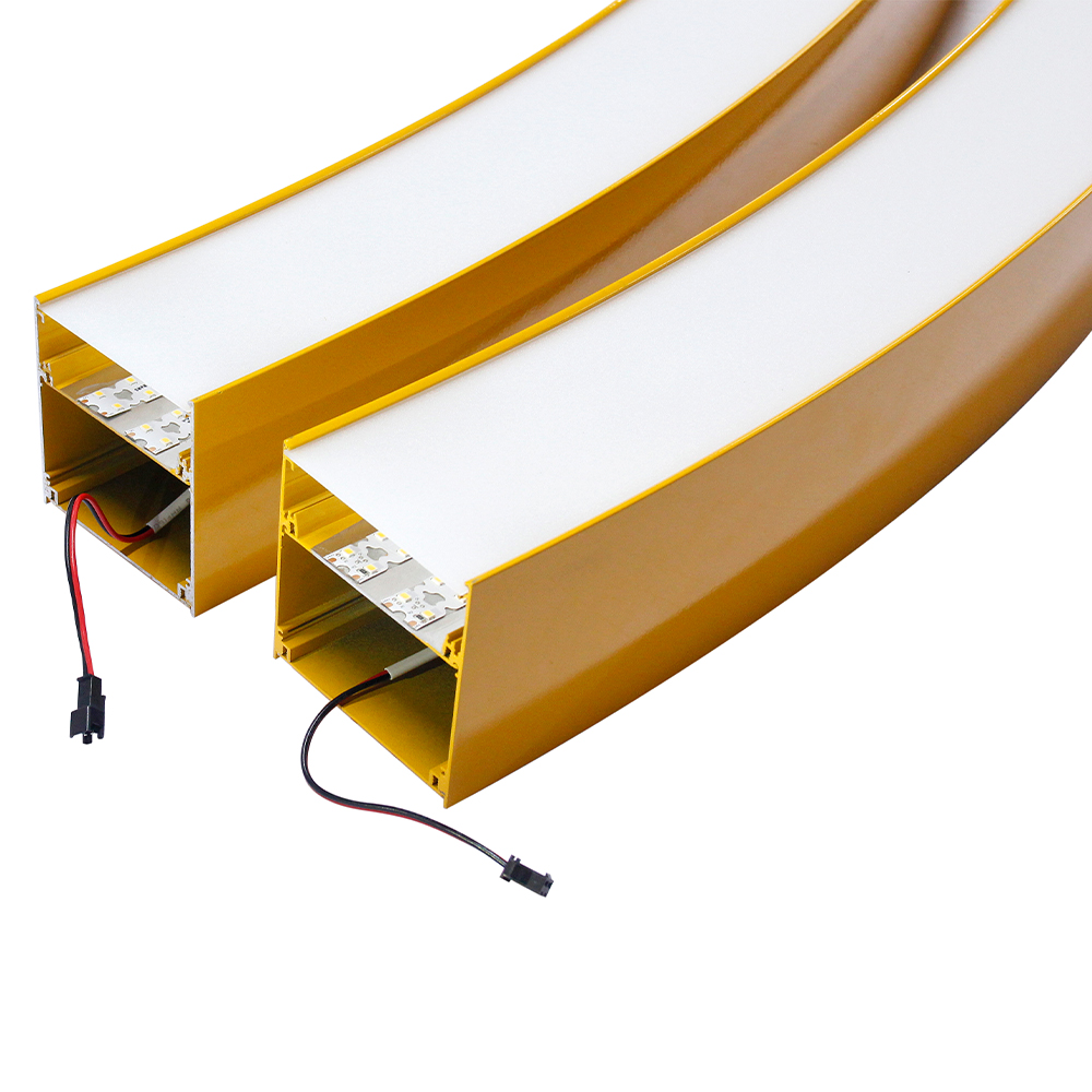 W80mm×W80mm C8080 LED Curved Linear Light, LED arc-shaped Linear Light ...